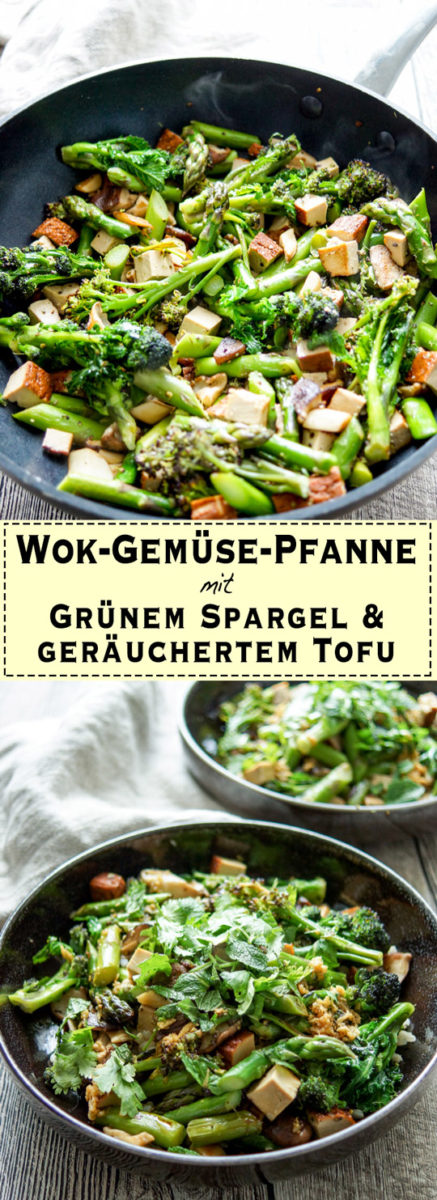 Wok-Gemüse-Pfanne mit geräuchertem Tofu Rezept | Elle Republic