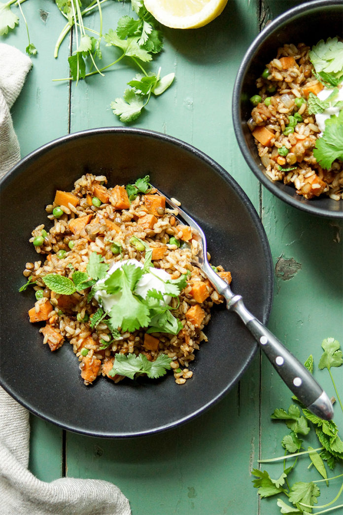 Lentil Rice Pilaf with Sweet Potato | Recipe | Elle Republic