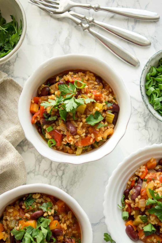 Vegetable Jambalaya | Creole One-Pot Rice Recipe | Elle Republic