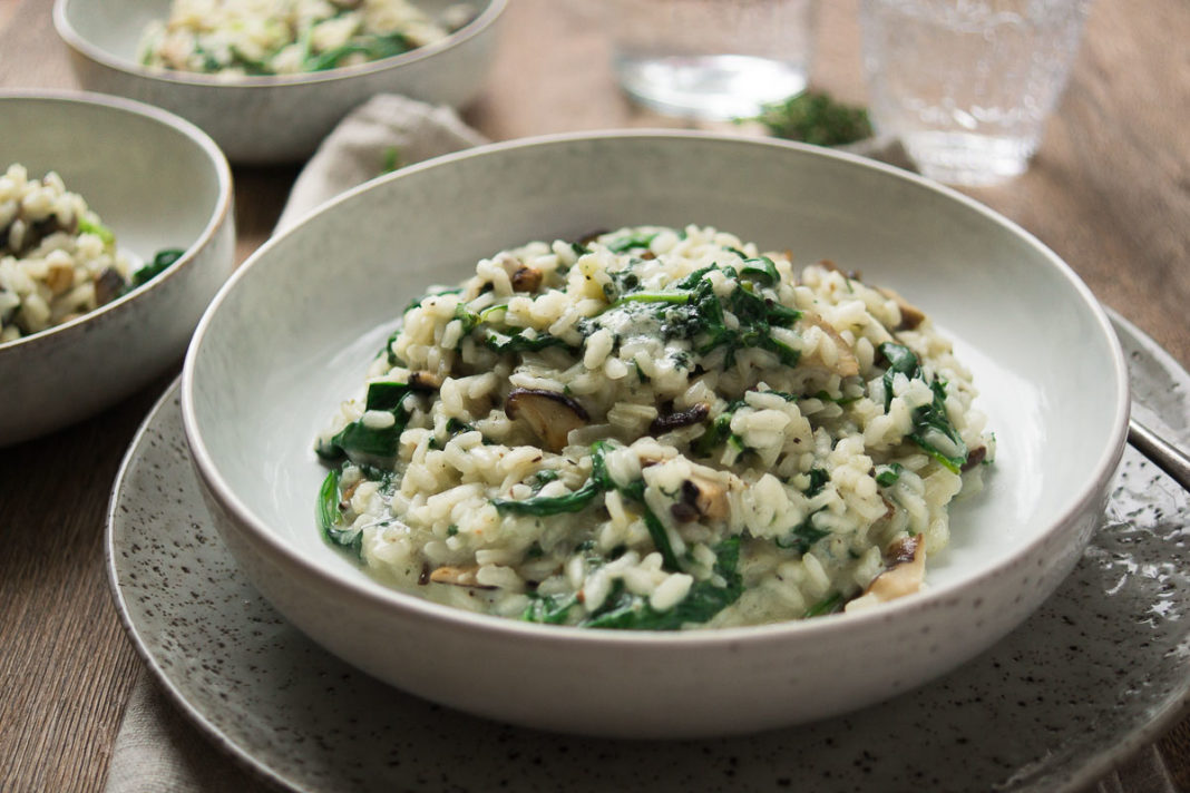 Shiitake Mushroom Blue Cheese Risotto | Recipe | Elle Republic