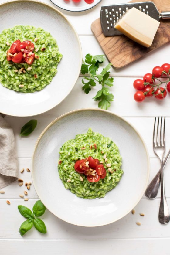 Spinach Risotto with Fresh Herbs | Recipe | Elle Republic