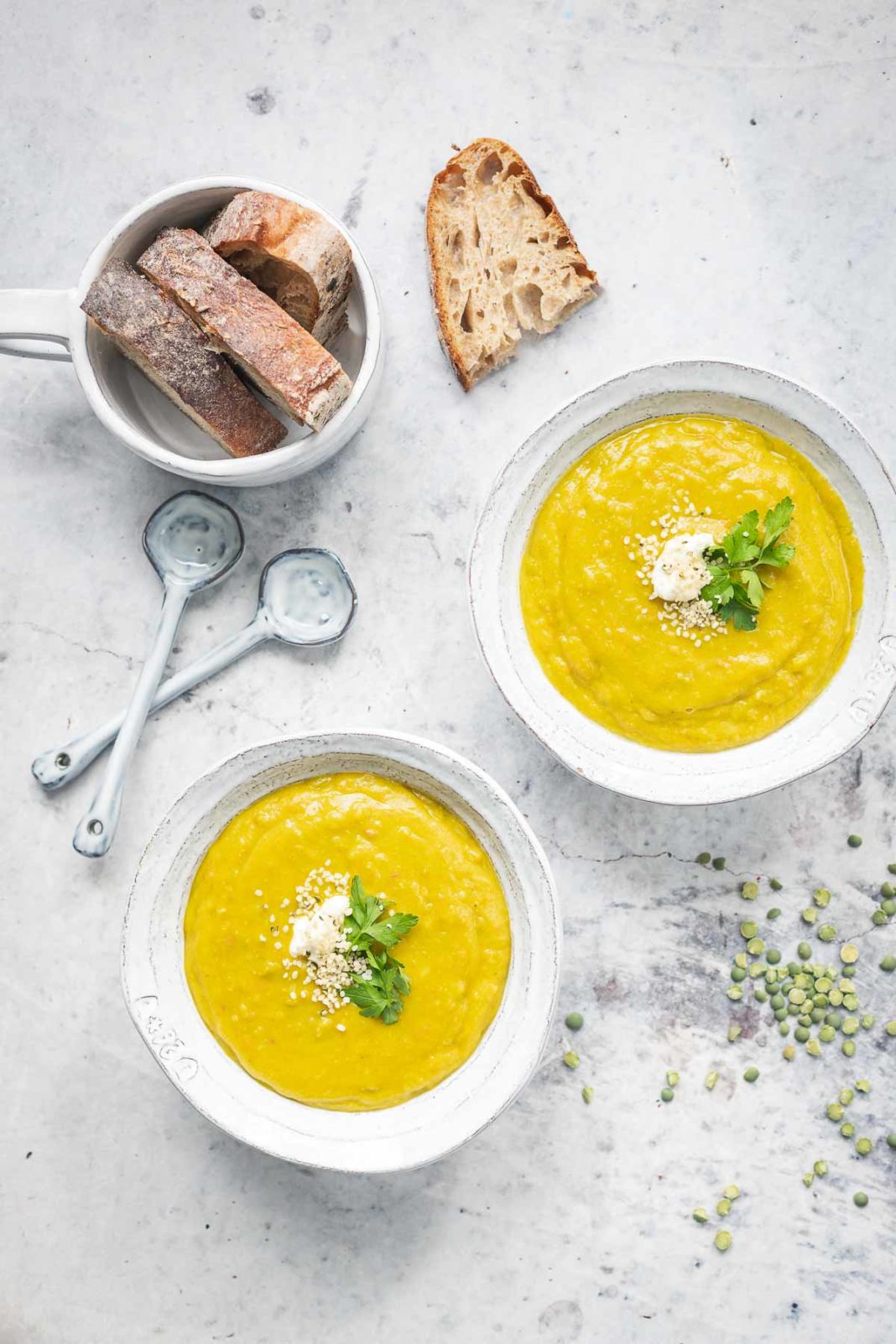 Curried Split Pea Soup | Easy Recipe | Elle Republic