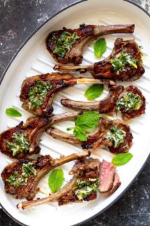 Grilled Lamb Chops with Lemon-Mint Gremolata | Recipe | Elle Republic