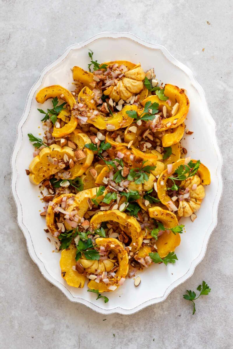 Roasted Delicata Squash (Sweet Dumpling) | Elle Republic