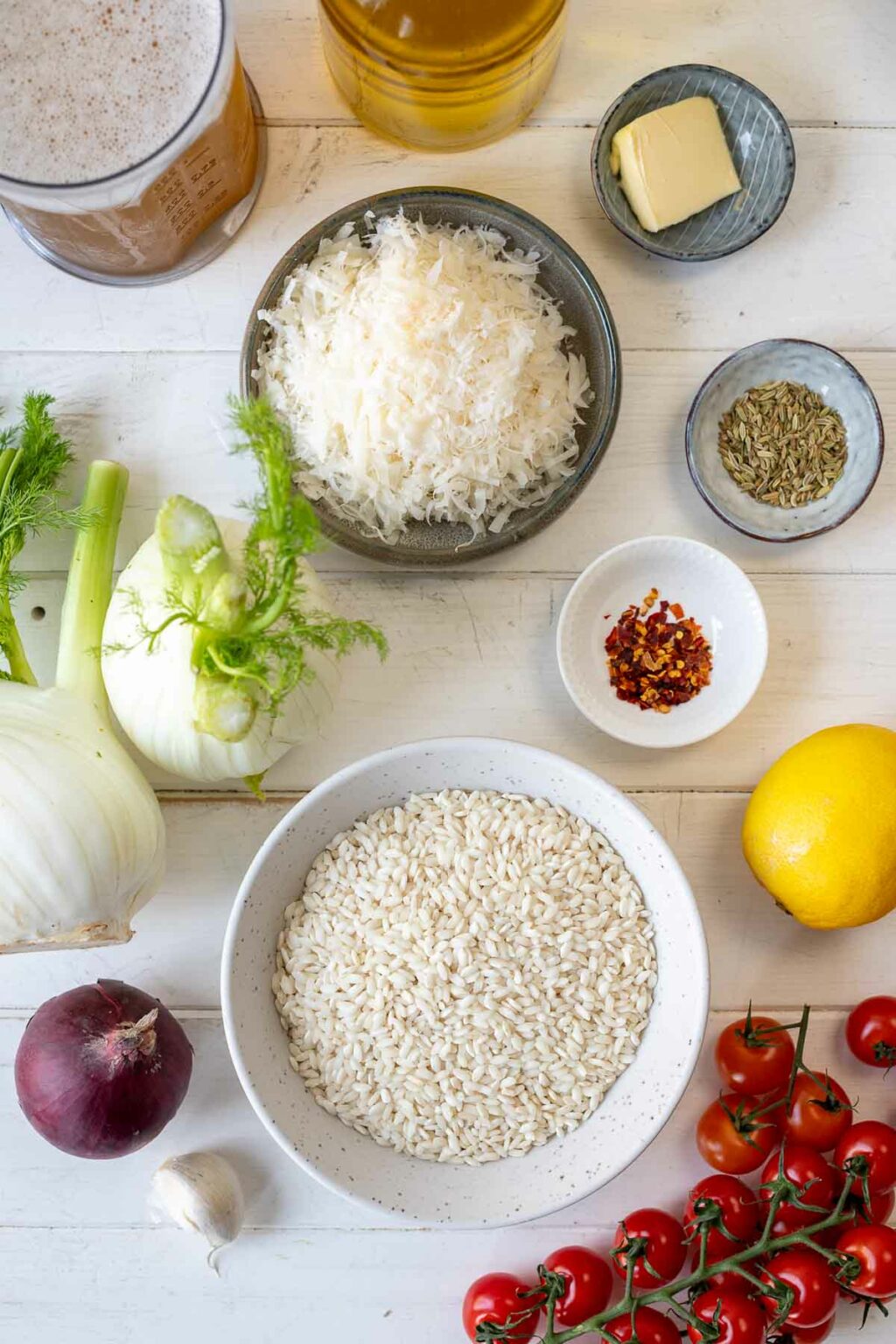 Lemon-Infused Fennel Risotto with Cherry Tomatoes | Recipe | Elle Republic