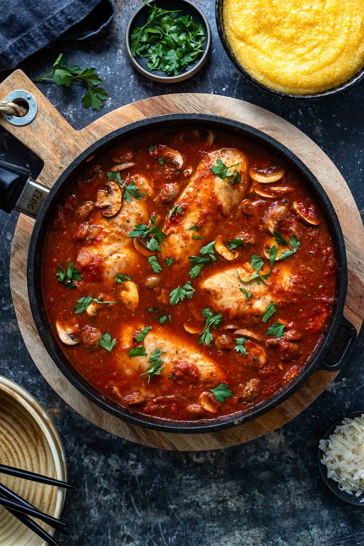Pollo alla Cacciatora (Hähnchenpfanne italienisch) | Rezept | Elle Republic